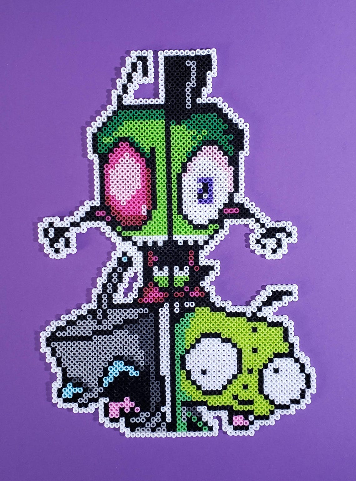 Invader Zim Sprite Mini Perler Bead Creation - Etsy