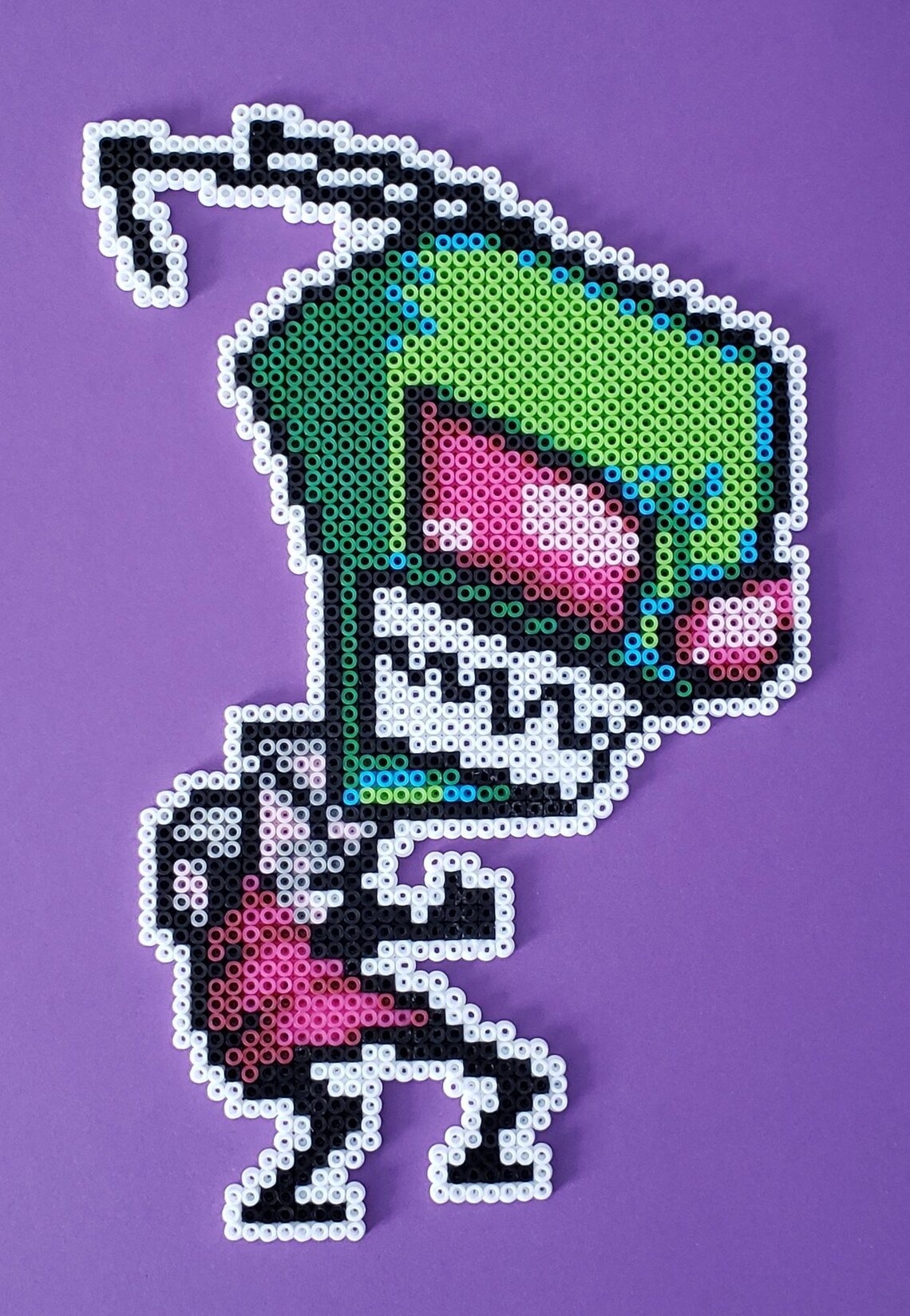 Invader Zim Sprite Mini Perler Bead Creation - Etsy