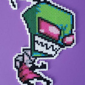 Invader Zim Sprite Mini Perler Bead Creation - Etsy