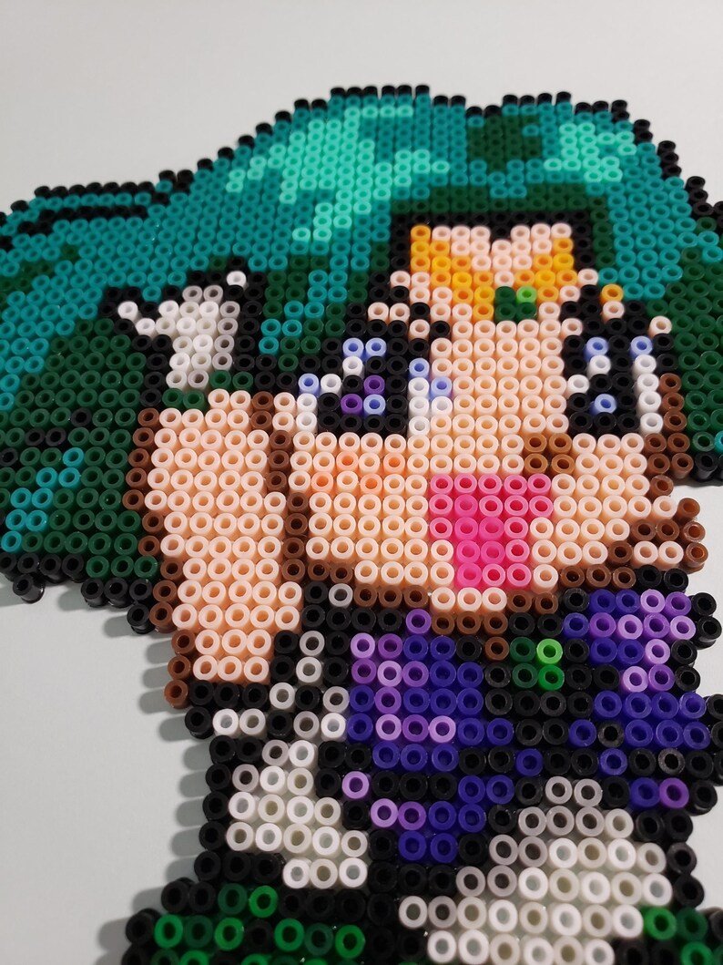 Sailor Neptune - Sailor Moon Mini Perler Bead Creation - Etsy
