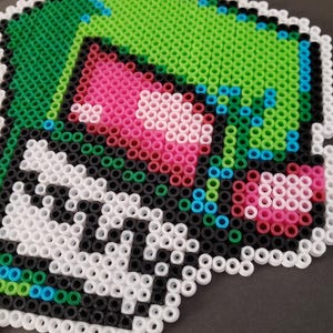 Invader Zim Sprite Mini Perler Bead Creation - Etsy