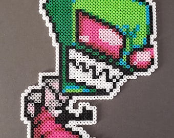 Invader Zim Sprite Mini Perler Bead Creation - Etsy
