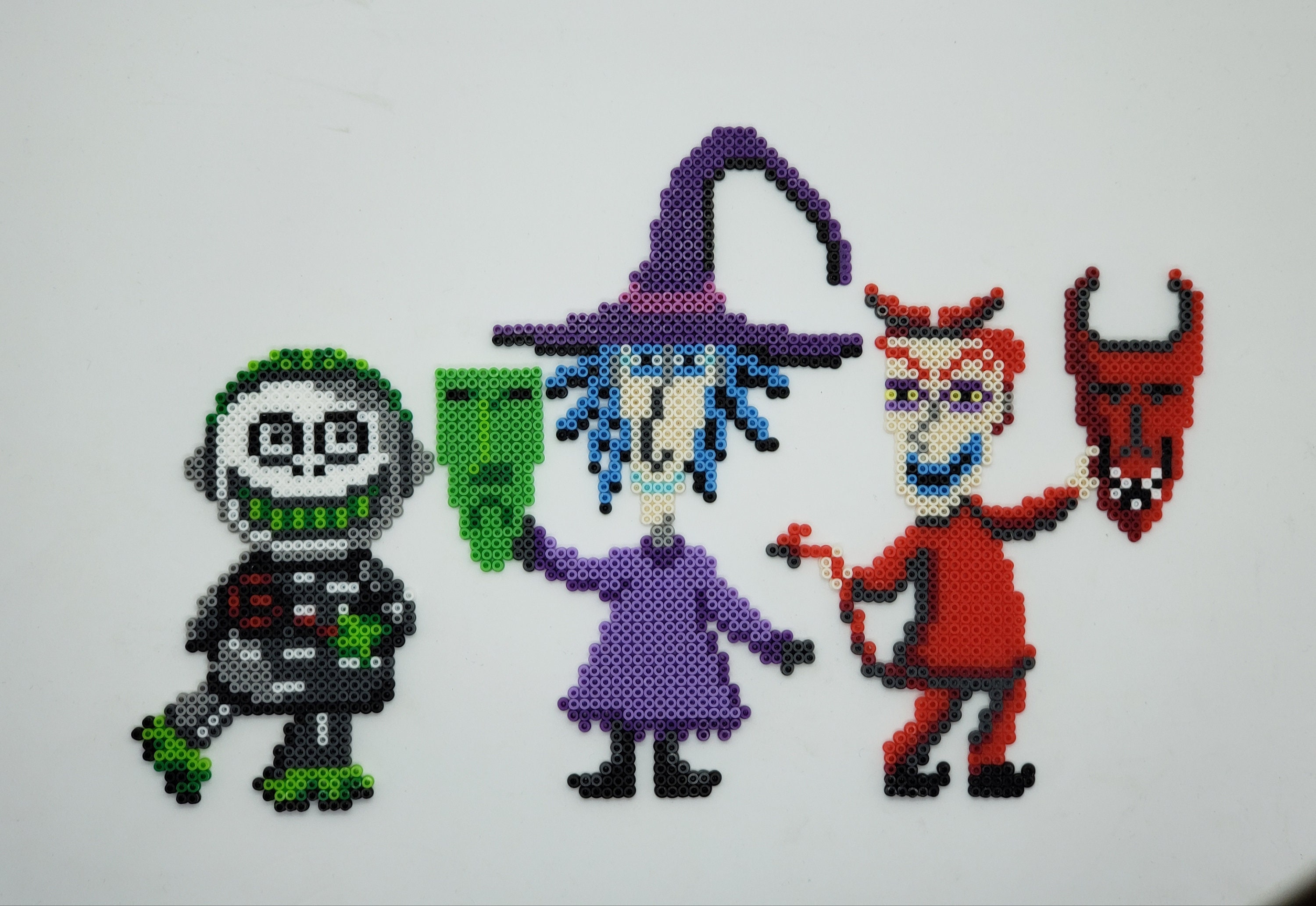 Lock, Shock and Barrel NMBC MINI Perler Bead Creations - Etsy