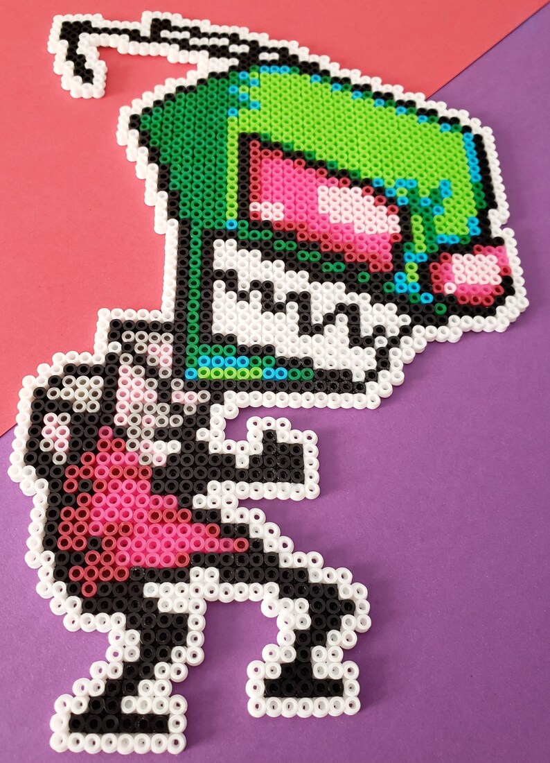 Invader Zim Sprite Mini Perler Bead Creation - Etsy