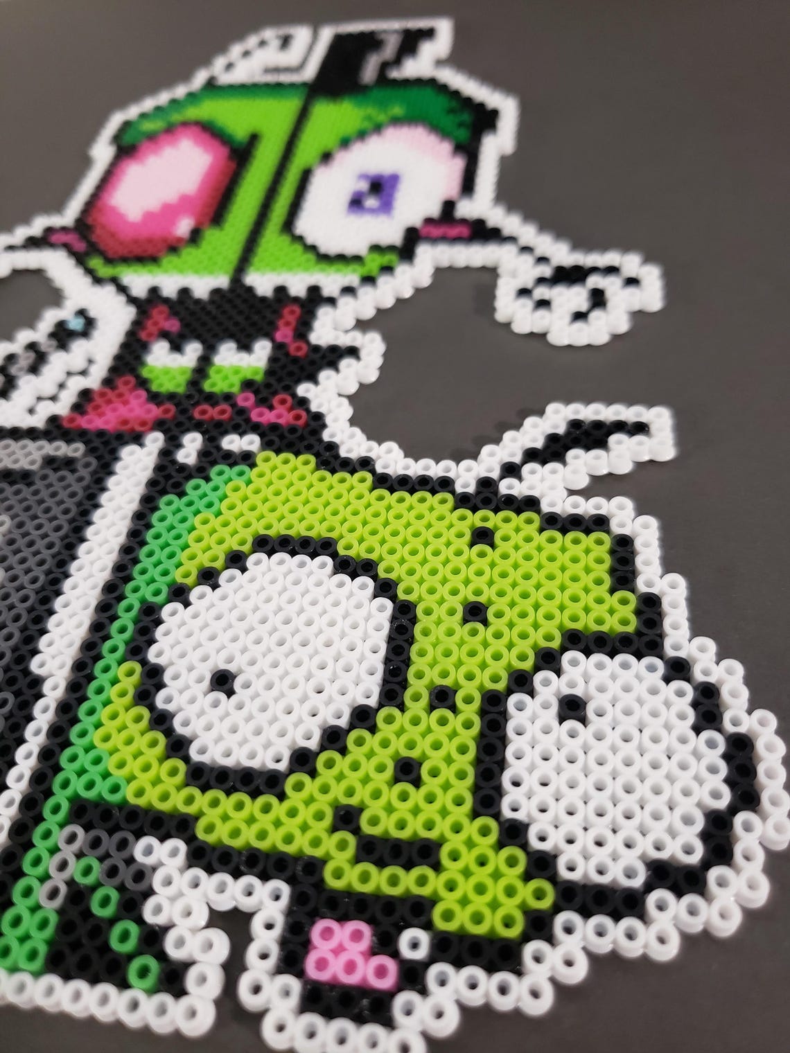 Invader Zim Sprite Mini Perler Bead Creation - Etsy