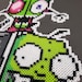 Invader Zim Sprite Mini Perler Bead Creation - Etsy