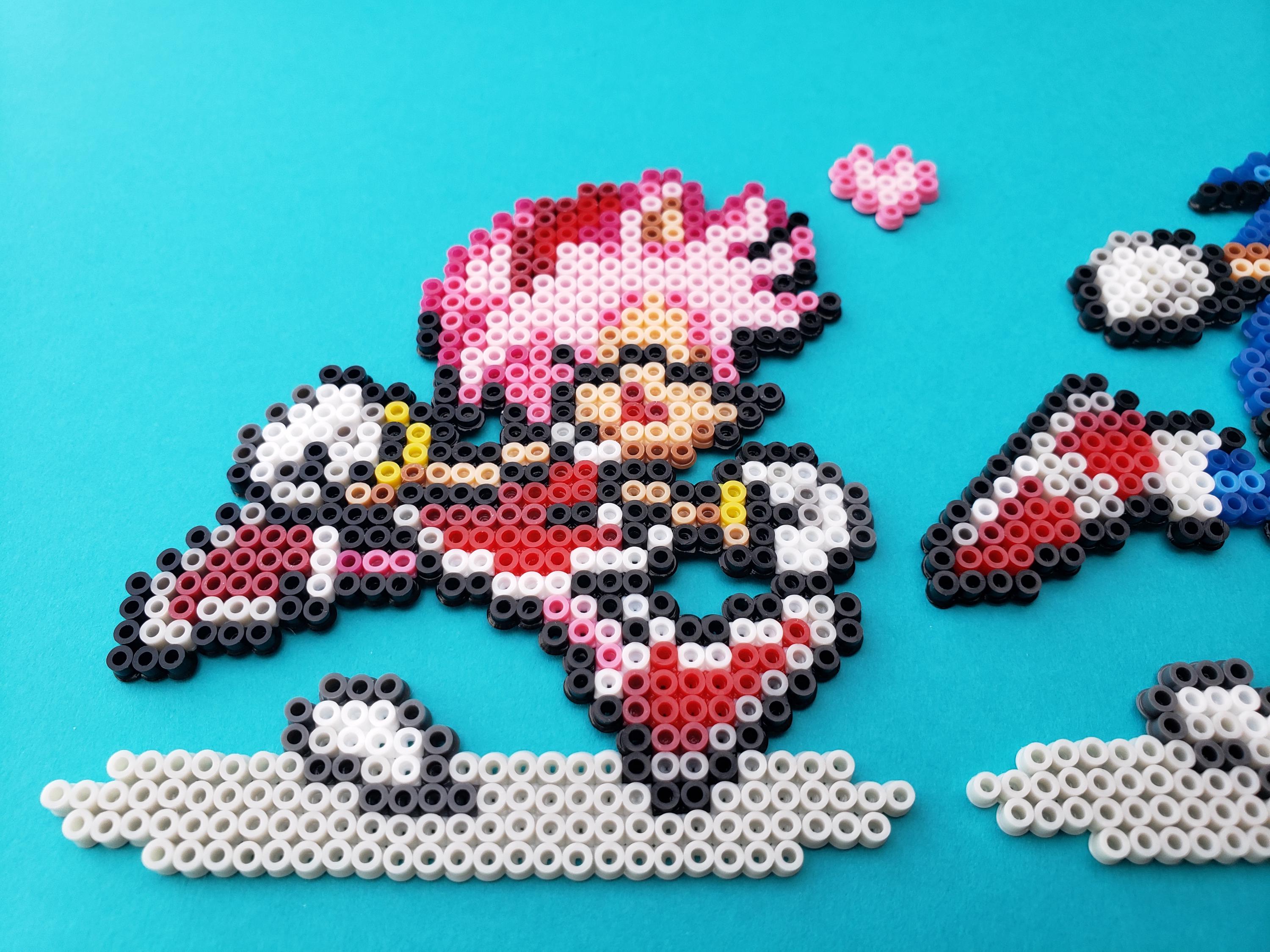 Sonic and Amy Rose Mini Perler Bead Creation - Etsy