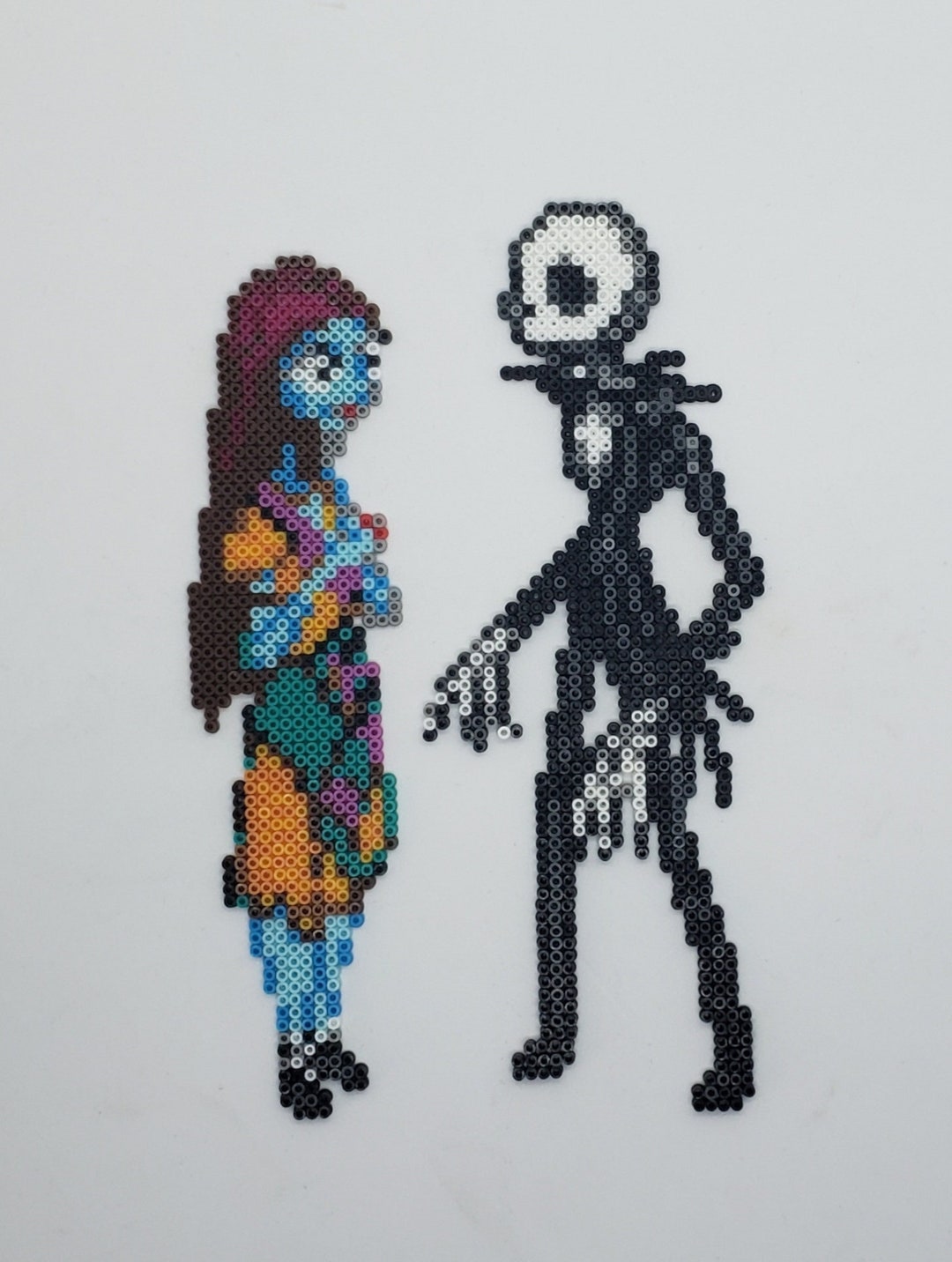 Jack and Sally NMBC MINI Perler Bead Creations - Etsy