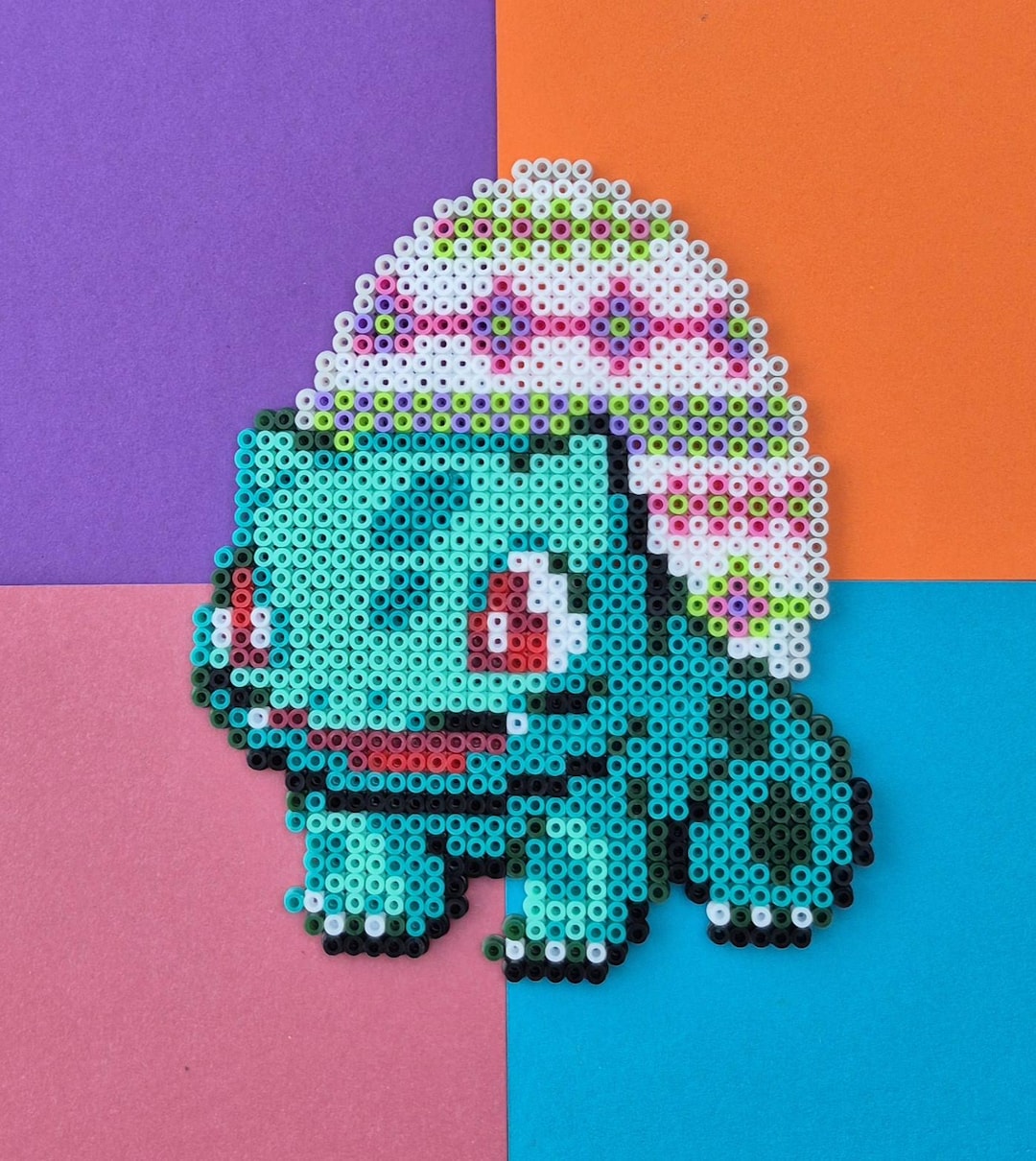 Easter Bulbasaur Mini Perler Bead Creation - Etsy