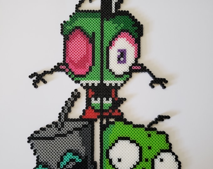 Invader Zim,, Gir Mini Perler Beads - Etsy