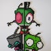 Invader Zim Gir Mini Perler Beads - Etsy