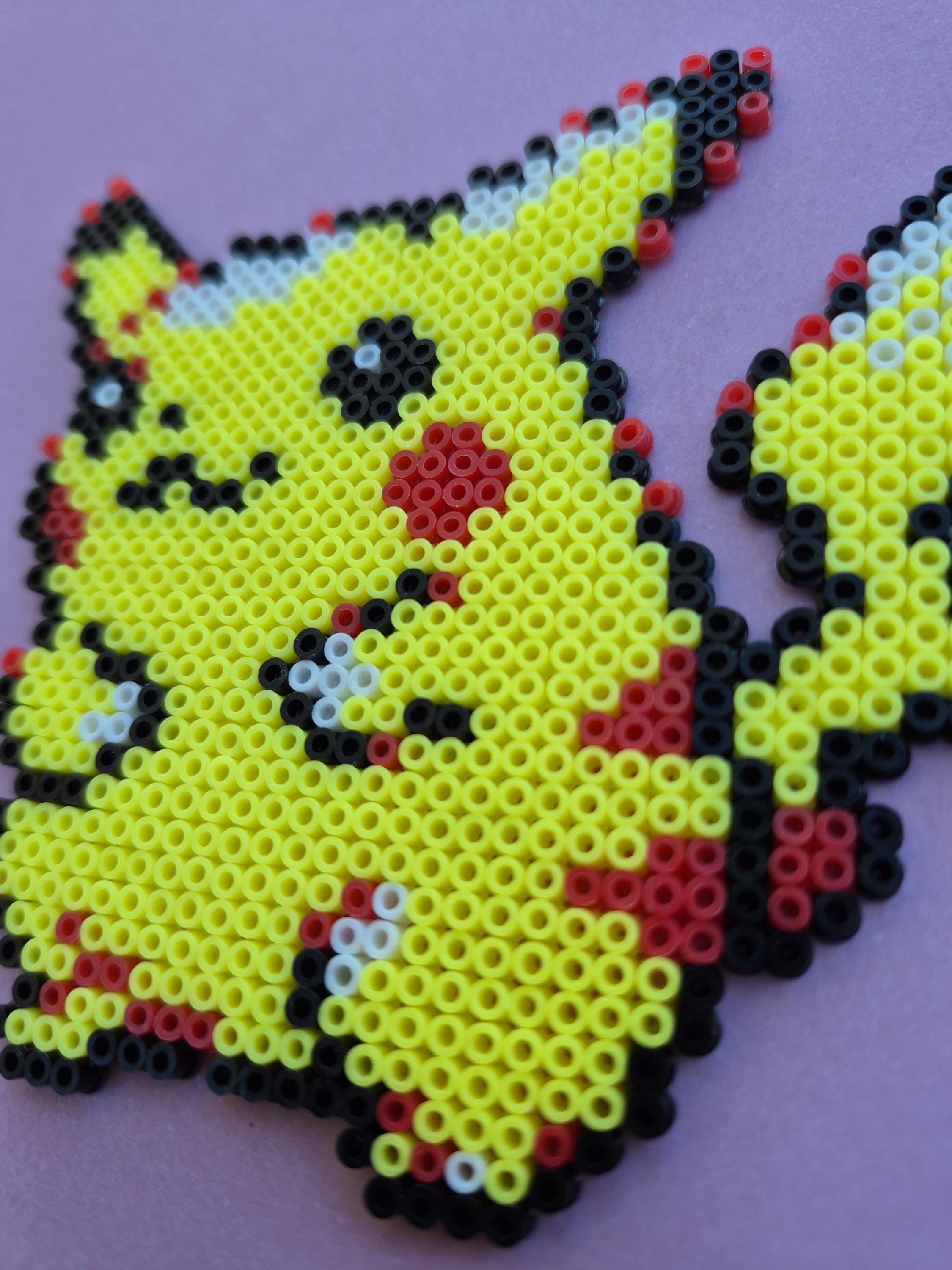 Perler Pikachu Pokemon, Mini Perler Bead Sprites, Gamer Gift, 8 Bit ...