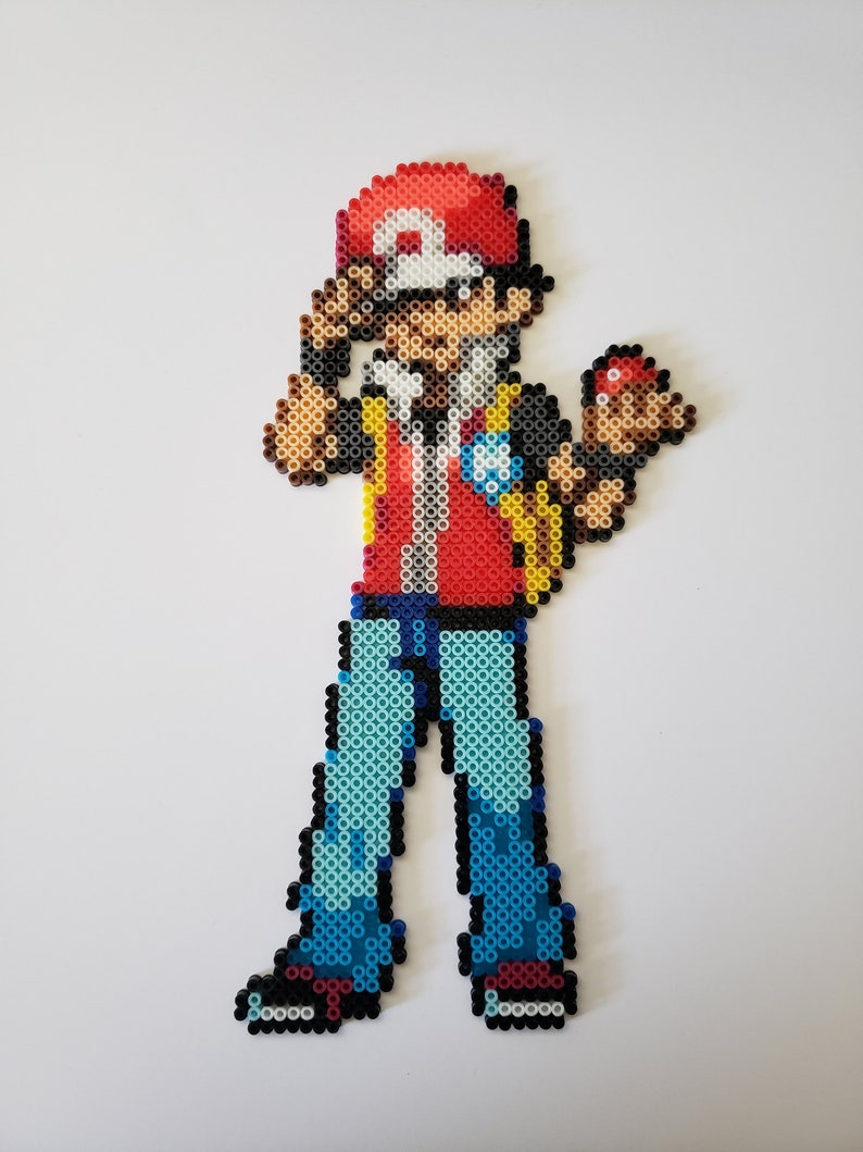 Buy Ash Ketchum Sprite Mini Perler Beads Online in India - Etsy
