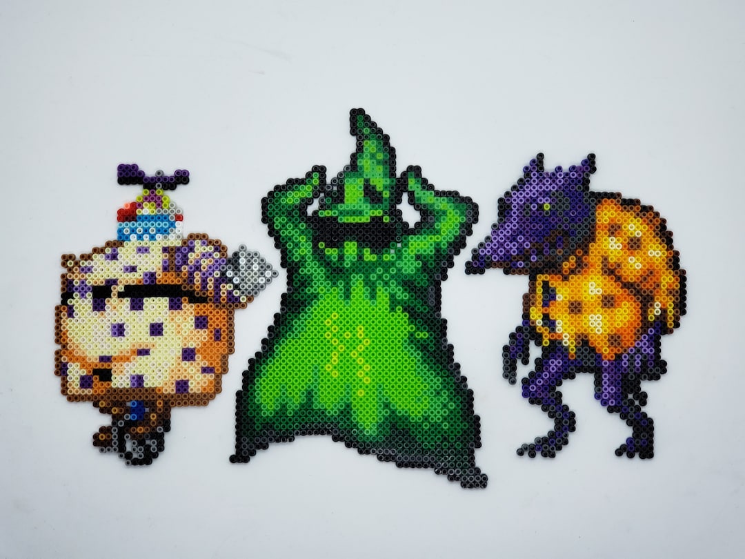Oogie Boogie, Werewolf, Clown With a Tearaway Face NMBC Mini Perler ...