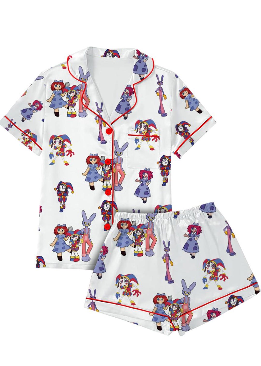The Amazing Digital Circus PJM Set, Funny Circus Characters Pajamas ...