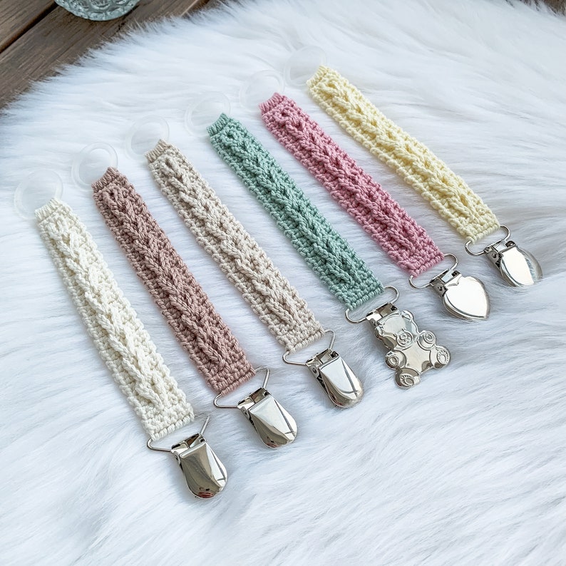 PATTERN: Crochet Pacifier Clip sigrid Pacifier - Etsy