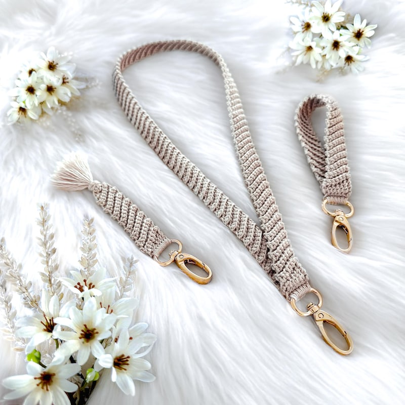 Crochet Cord Keychain - Etsy UK