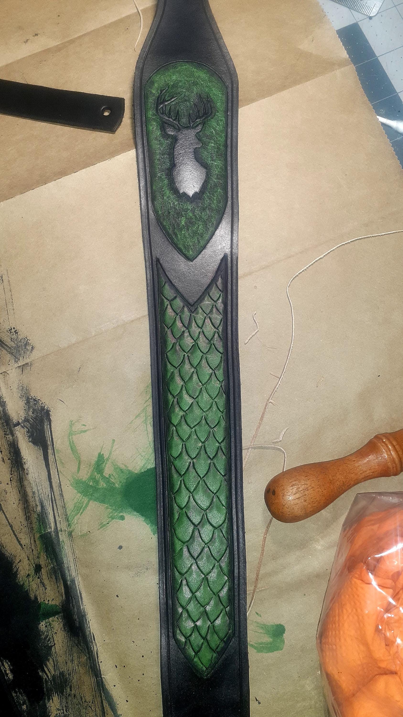 Handmade Leather Rifle Sling - Etsy