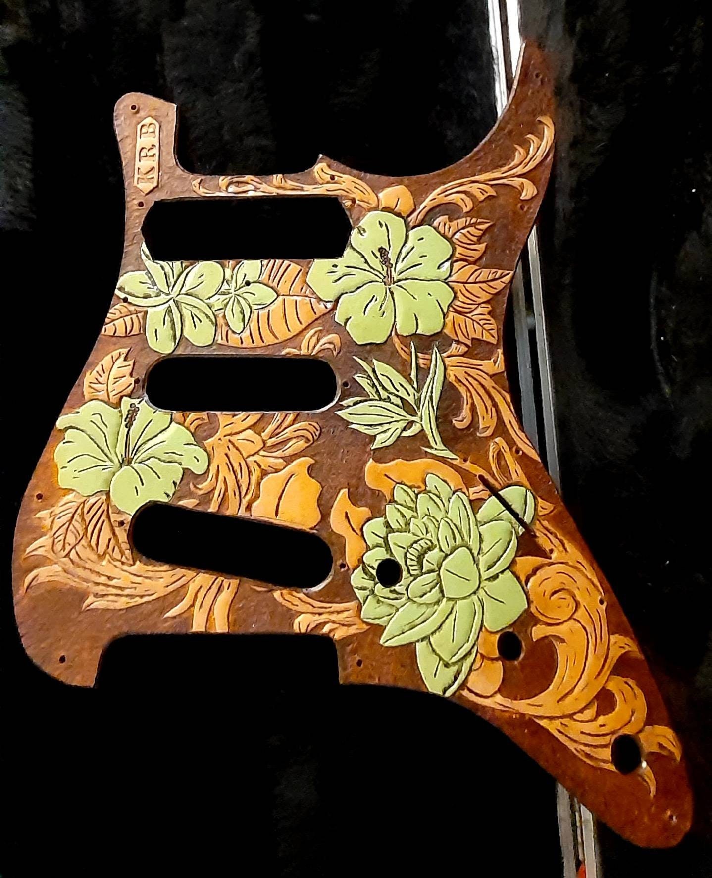 Custom Leather Pickguard - Etsy