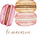 Printable Macaron Art | Printable Kitchen Art | Cafe Art Work | Macaron ...
