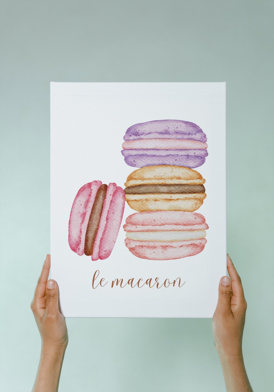 Printable Macaron Art Printable Kitchen Art Cafe Art Work Macaron ...