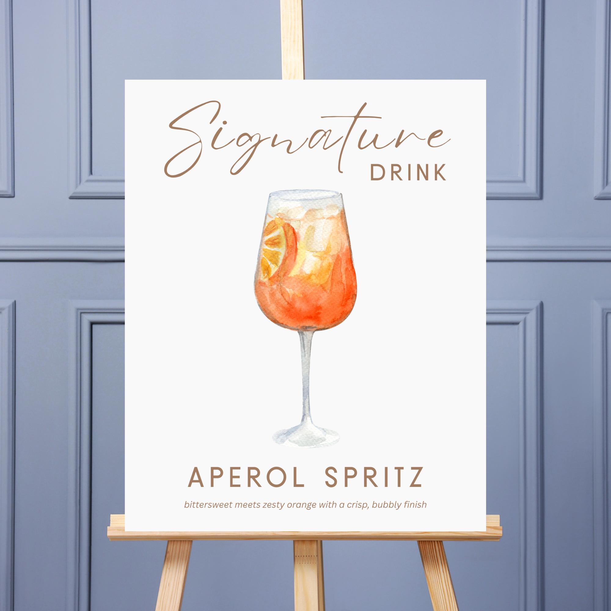 Signature Drink Sign | Wedding Signature Cocktail Sign | Bridal Shower ...