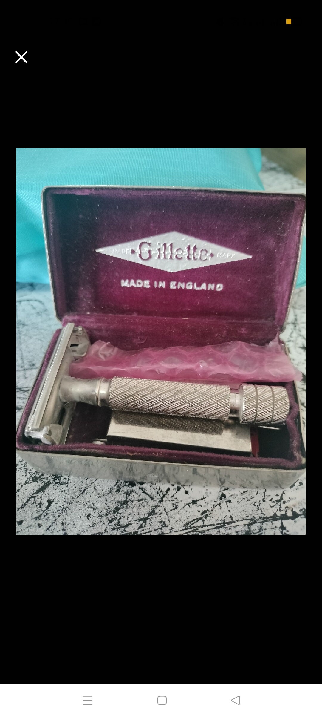 Gillette British Aristocrat Tto Rhodium Plated Razor in Metal Case - Etsy
