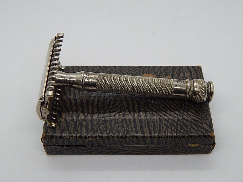Vintage Rare British Goodwill Razor Three Piece Razor Safety - Etsy