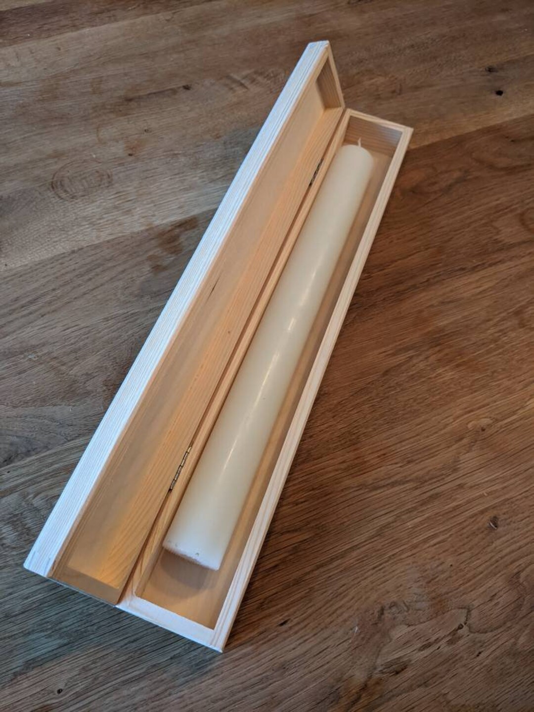 Memory Box for Communion Candle or Baptism Candle Wooden Box for Stick ...