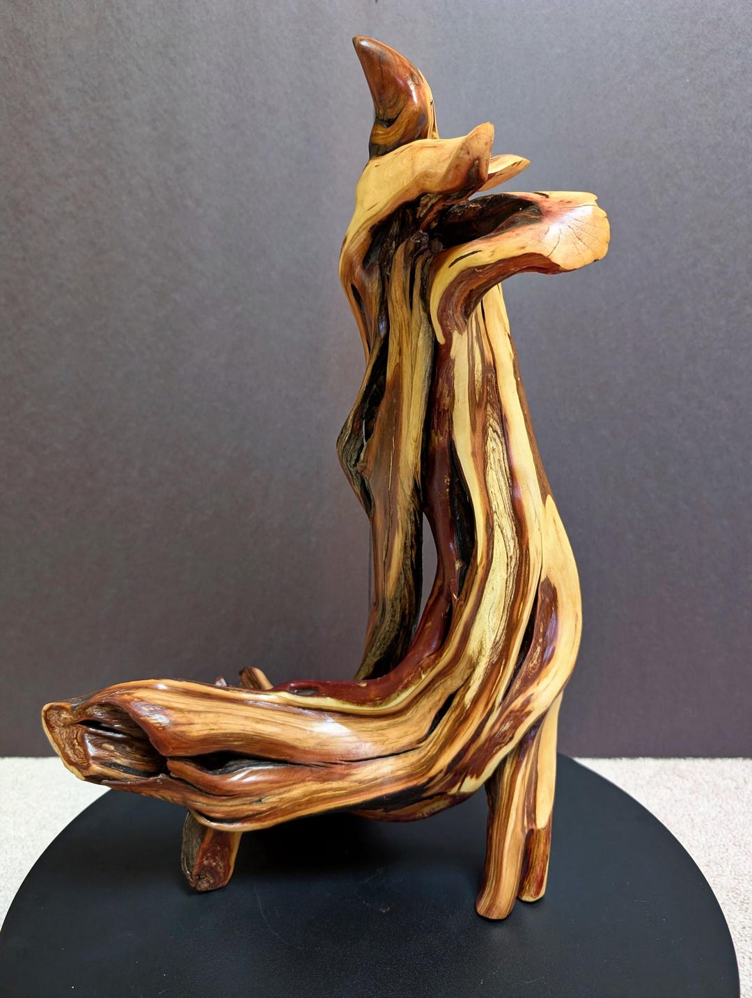 Tabletop Manzanita Root Sculpture, Tan Maroon, Rustic Refined, Live ...