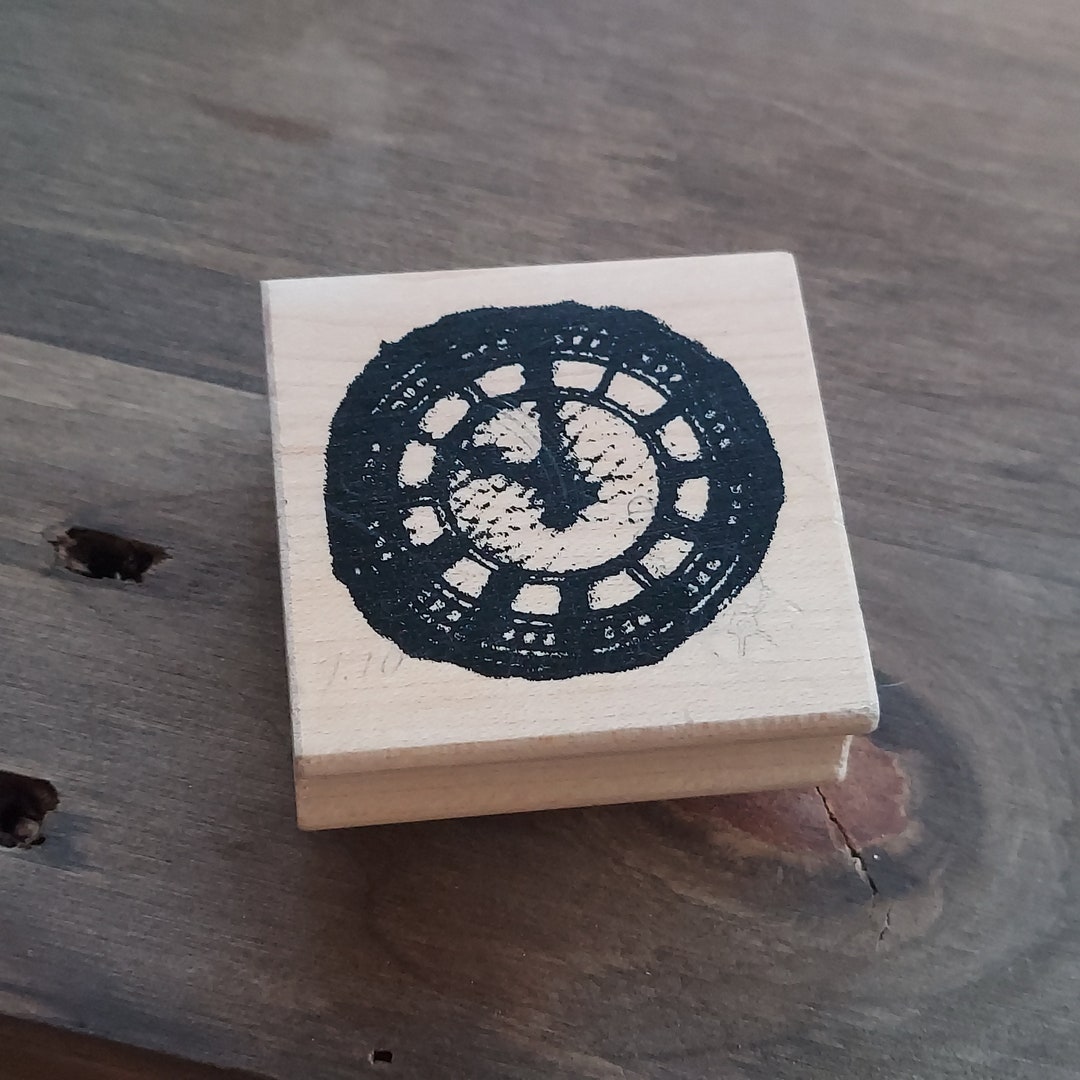 Limited Edition Club Scrap Clock Red Rubber Stamp - Etsy