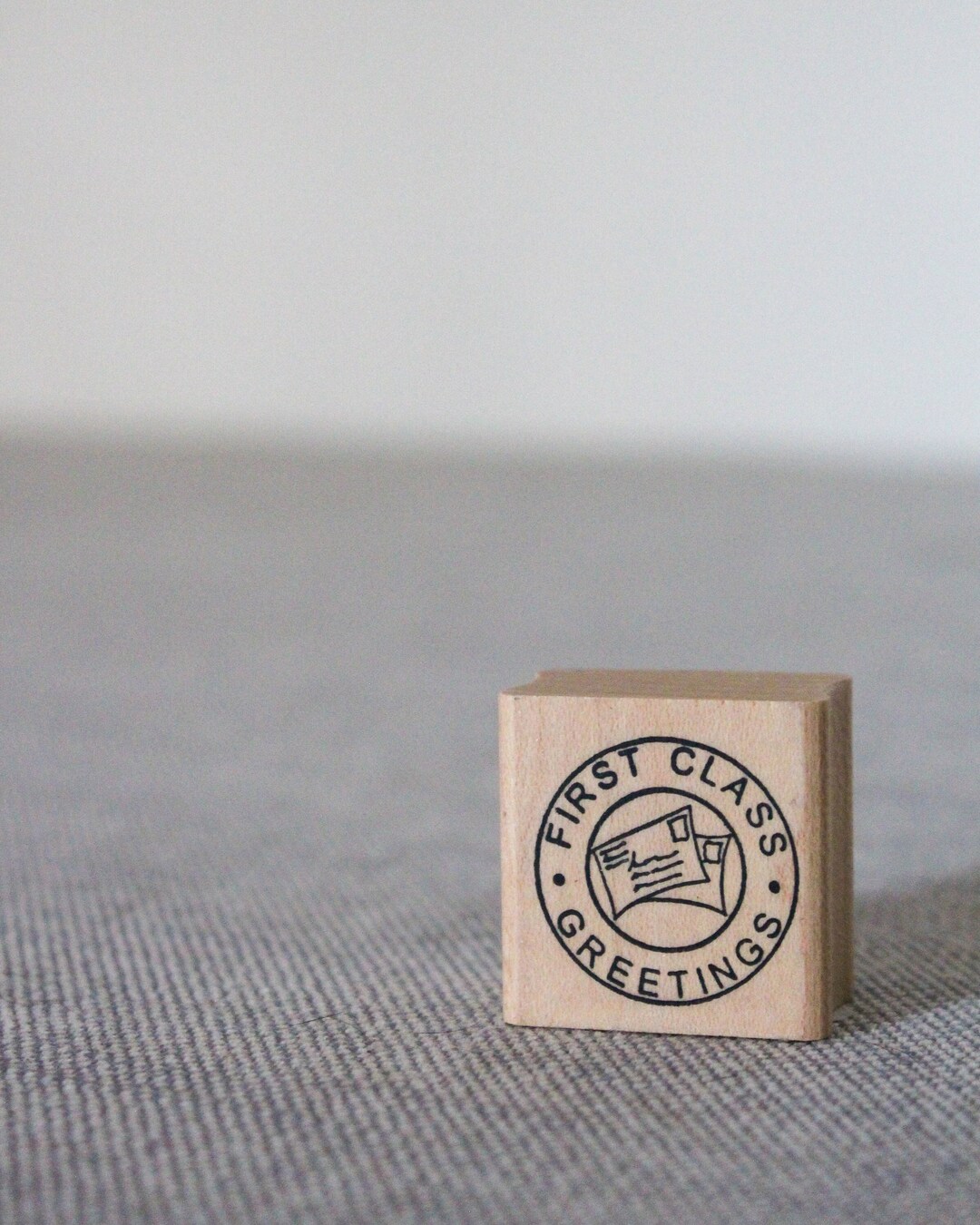 Postage Rubber Stamp first Class Greetings - Etsy