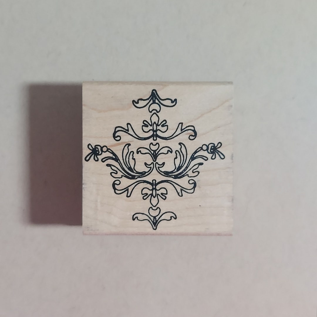 Ornamental Decorative Damask Rubber Stamp - Etsy