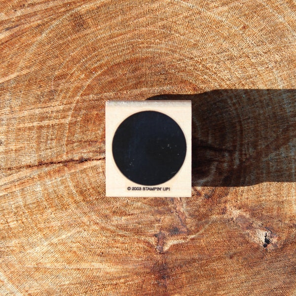 Circle Rubber Stamp - Etsy