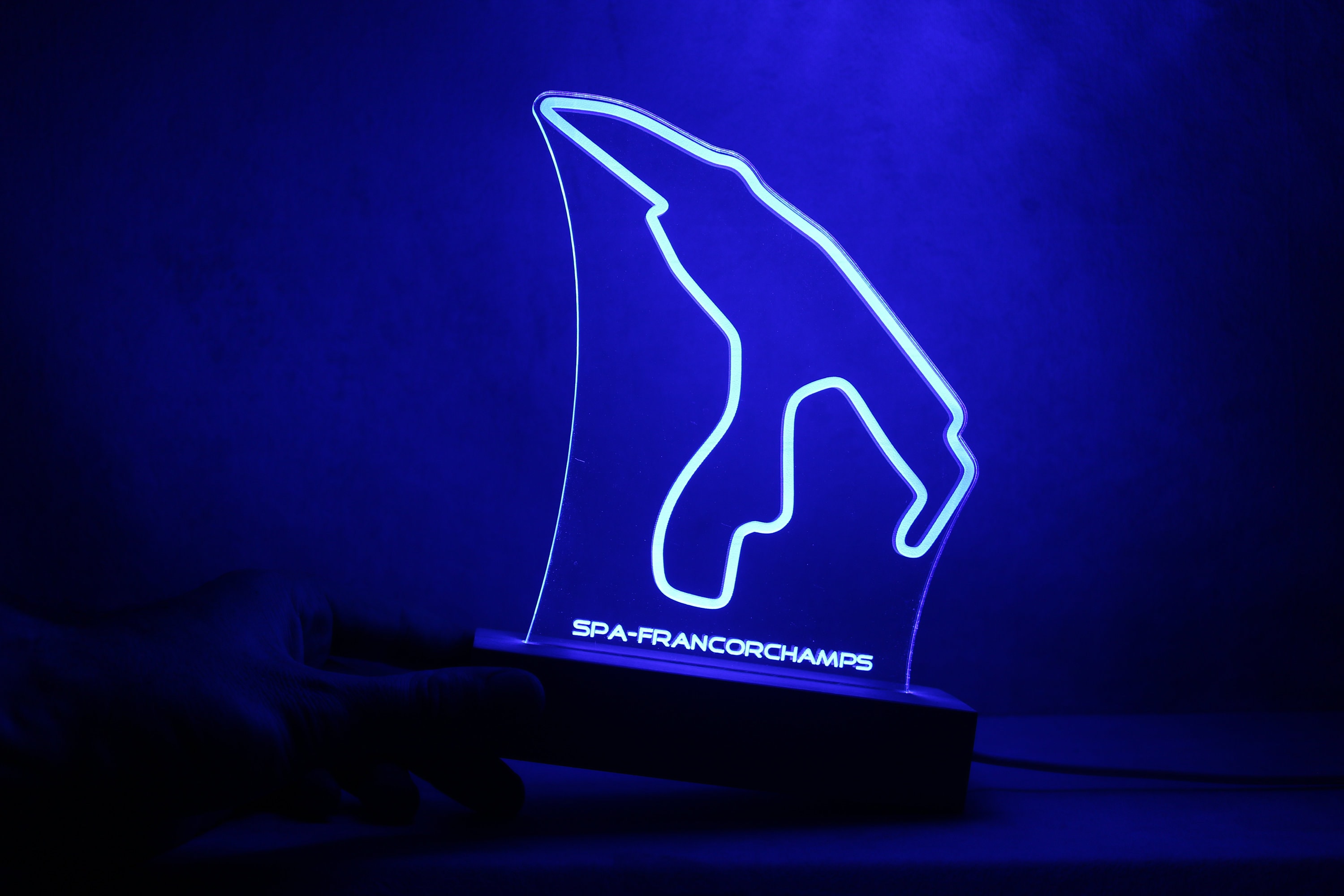 Spa-francorchamps Circuit LED Lamp Formula 1 Belgian Grand - Etsy