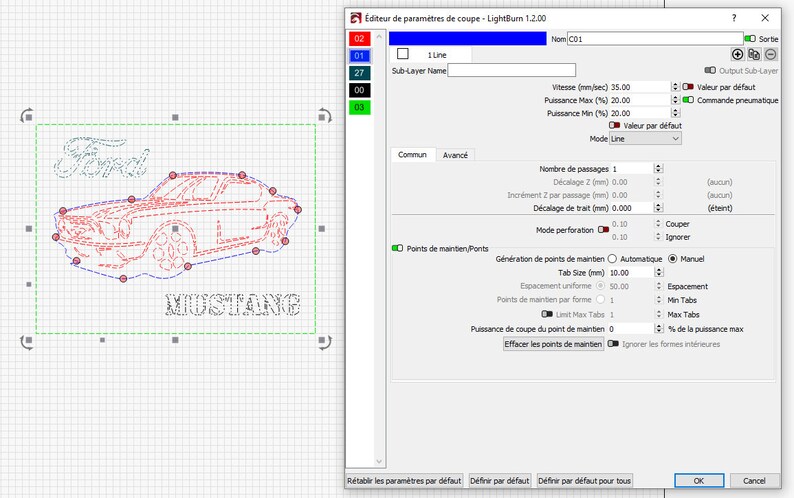 FORD MUSTANG DXF File Dxf/png/ai/ Svg for Laser Cutting Cnc Plasma ...