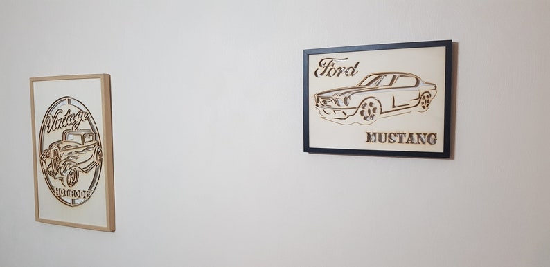 FORD MUSTANG DXF File Dxf/png/ai/ Svg for Laser Cutting Cnc Plasma ...