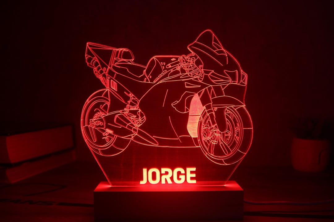 MOTOGP Ducati Led Lamp Custom Ducati Motorcycle Lamp Ducati Gift Idea ...