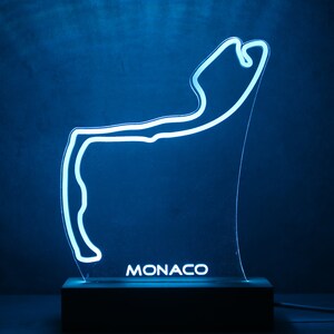 Monaco Circuit LED Lamp Formula 1 Monte-carlo Grand Prix - Etsy