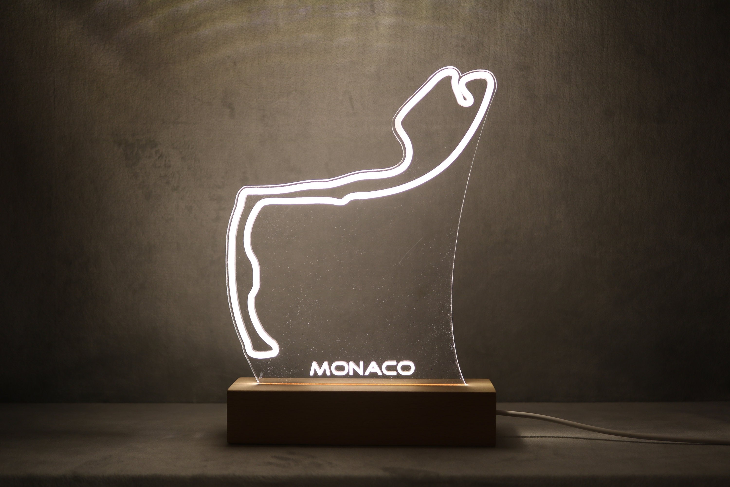 Circuit de Monaco lampe led RGB 7 couleurs f1 Monaco grand prix Formule ...