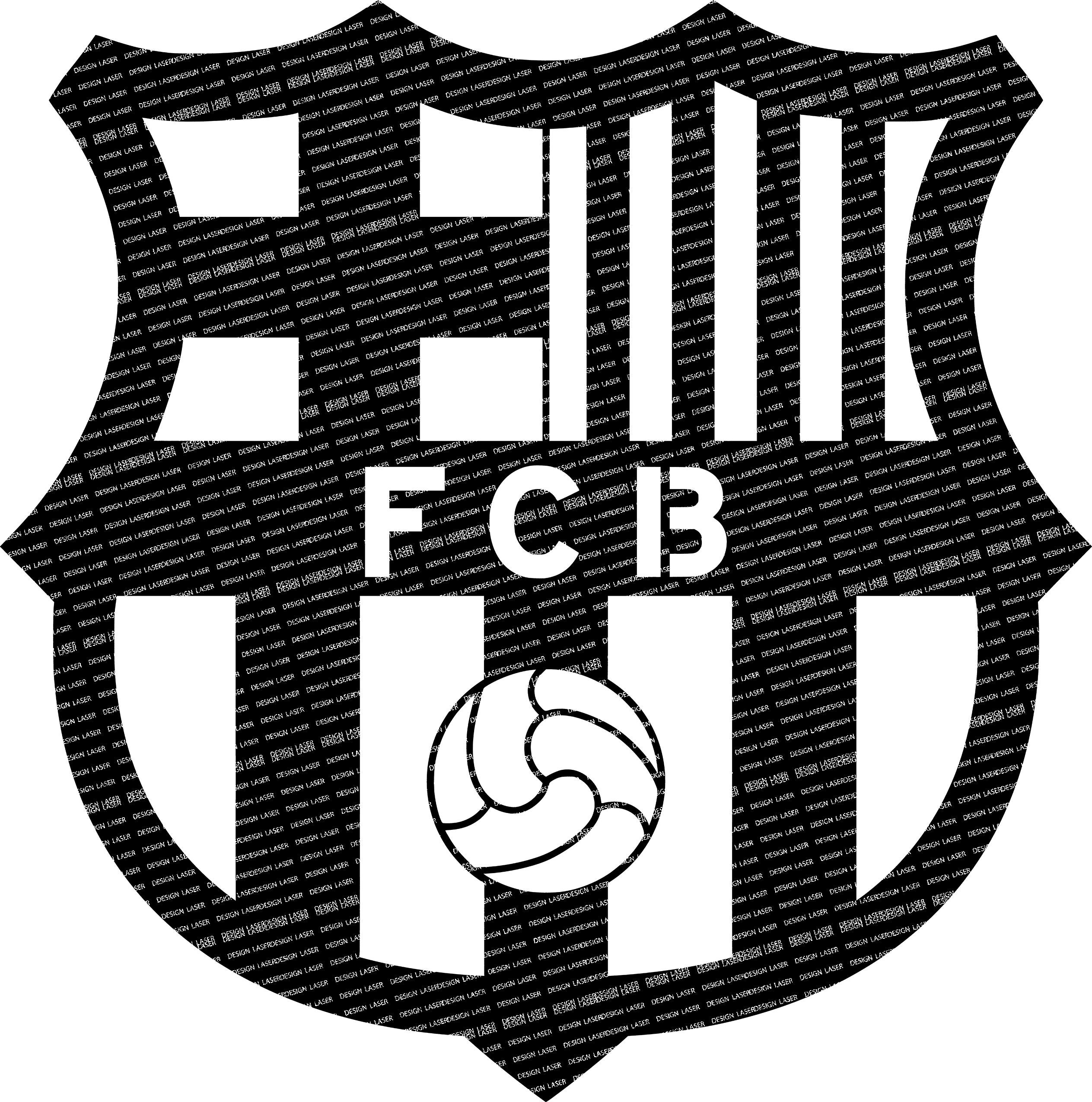 DXF Logo File - FC Barcelona - Dxf/png/pdf/svg for Laser Cutting - Cnc ...