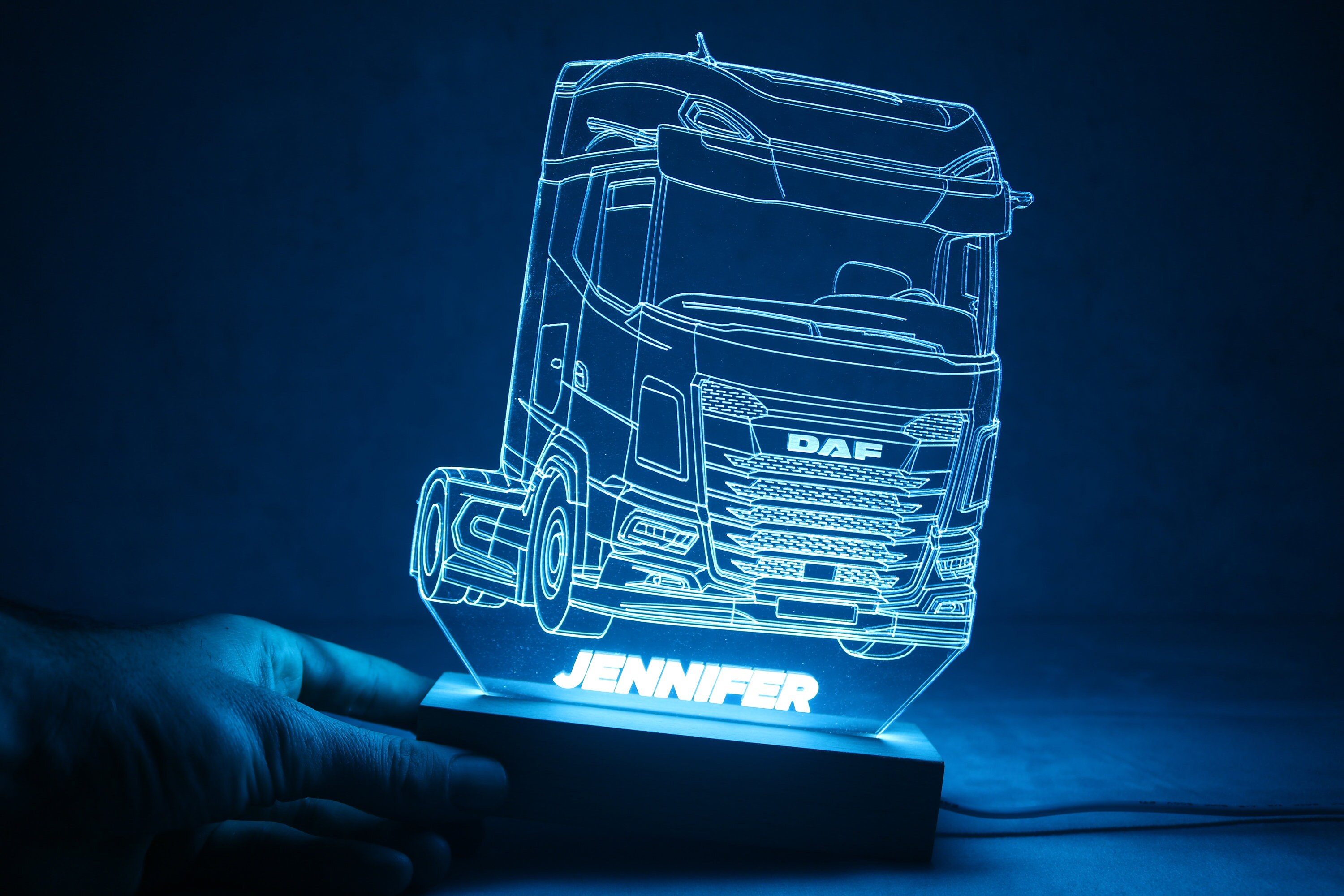 Personalized DAF XG Truck Night Light With LED Truck Night Light Desk ...