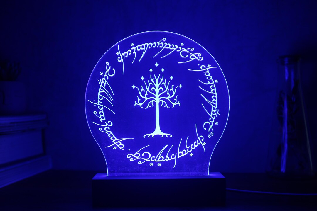 Lord of the Rings Lamp | Lord of the Rings | LOTR | One Ring | Elven ...