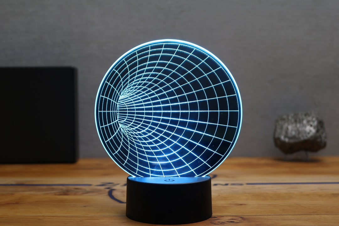 LED Mirror Lamp quantum Tunnel 16 Colors With Remote Control 3d ...