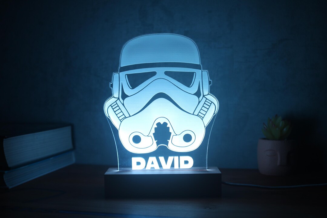 Personalized Stormtrooper Lamp | Star Wars Night Light | Star Wars Gift ...
