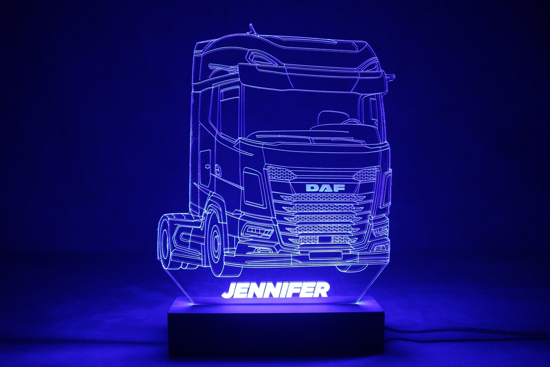 Personalized DAF XG Truck Night Light With LED Truck Night Light Desk ...