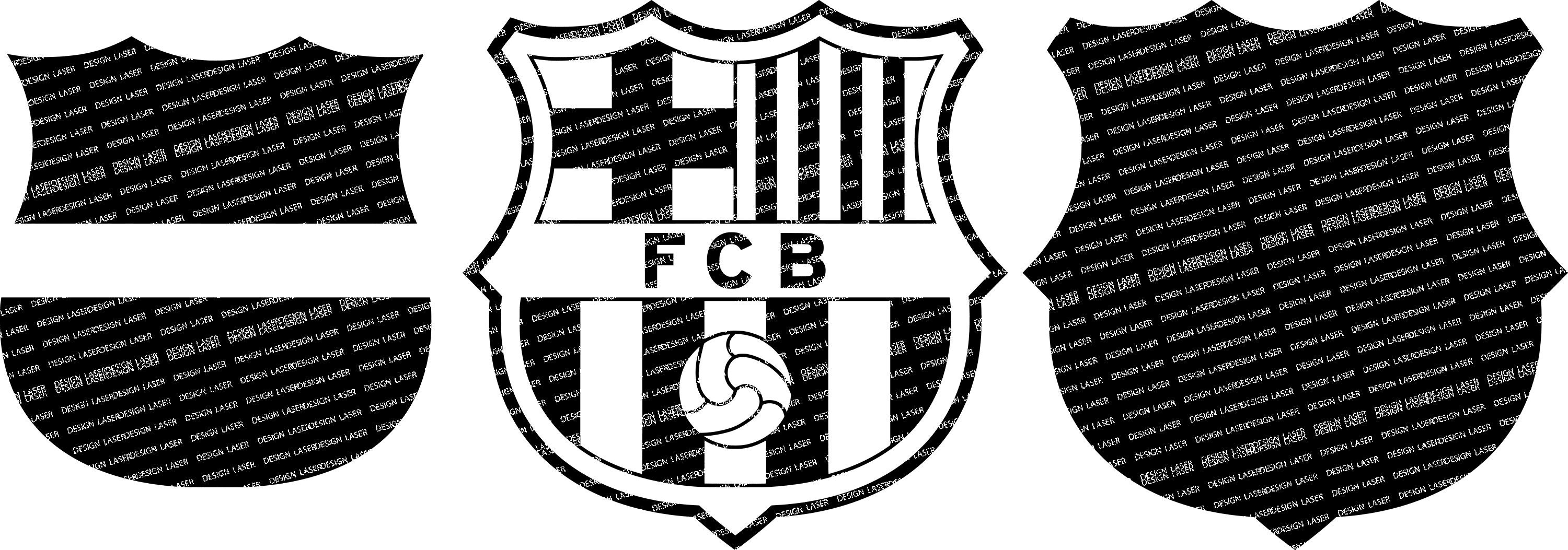 DXF Logo File - FC Barcelona - Dxf/png/pdf/svg for Laser Cutting - Cnc ...