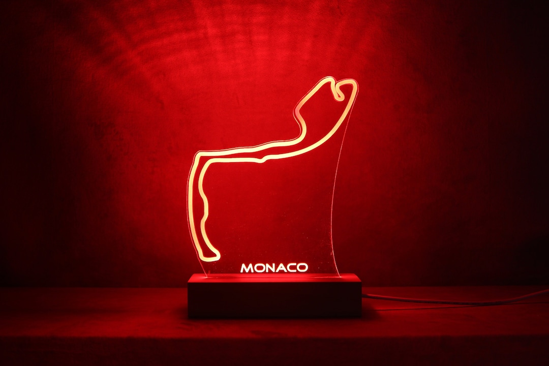 Circuit de Monaco lampe led RGB 7 couleurs f1 Monaco grand prix Formule ...