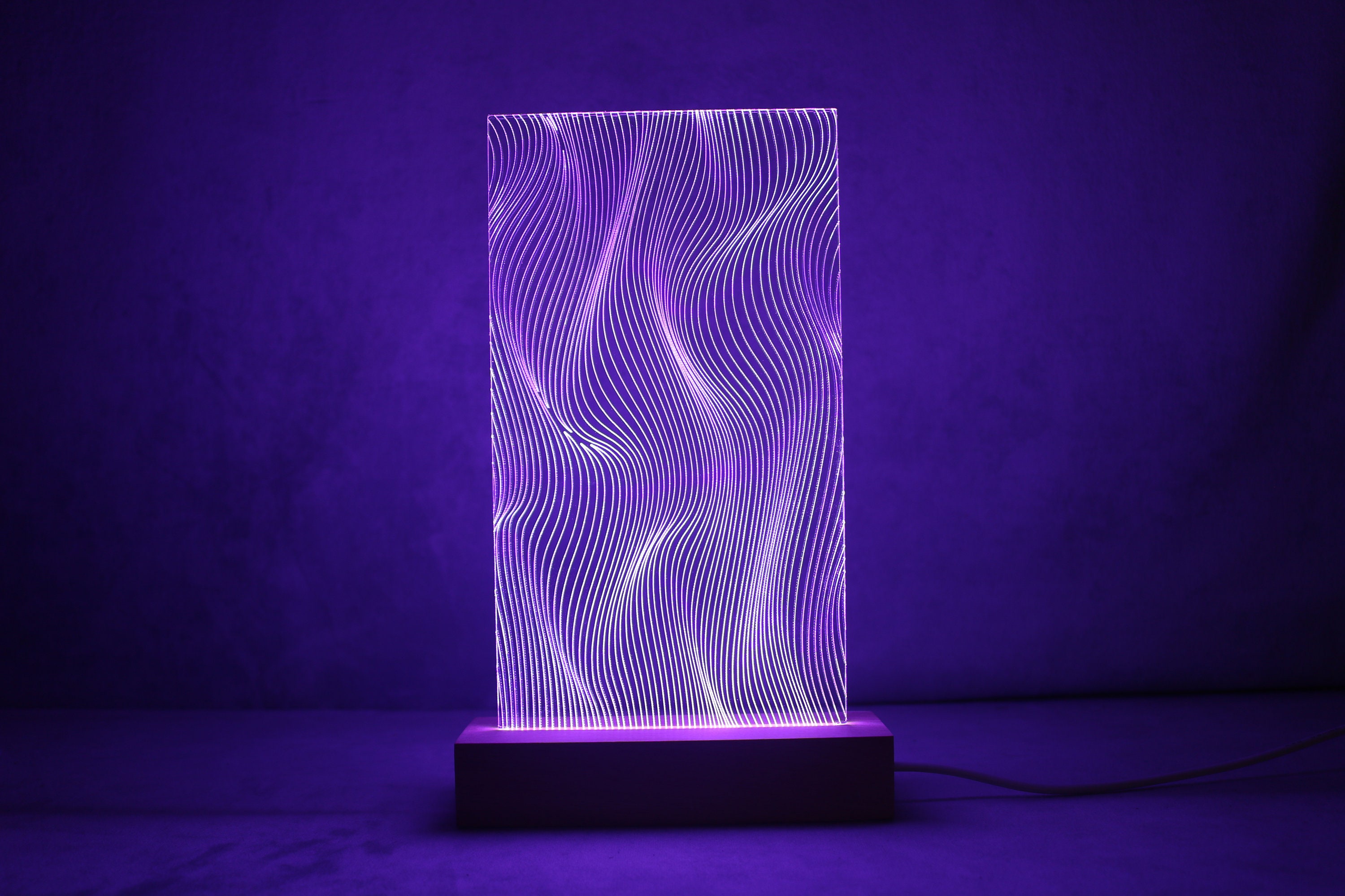 Designer Art Lamp 7 Color RGB LED Designer Night Light Chic Lamp Modern ...