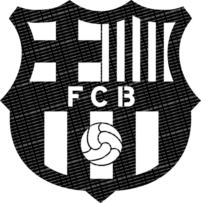 DXF Logo File - FC Barcelona - Dxf/png/pdf/svg for Laser Cutting - Cnc ...